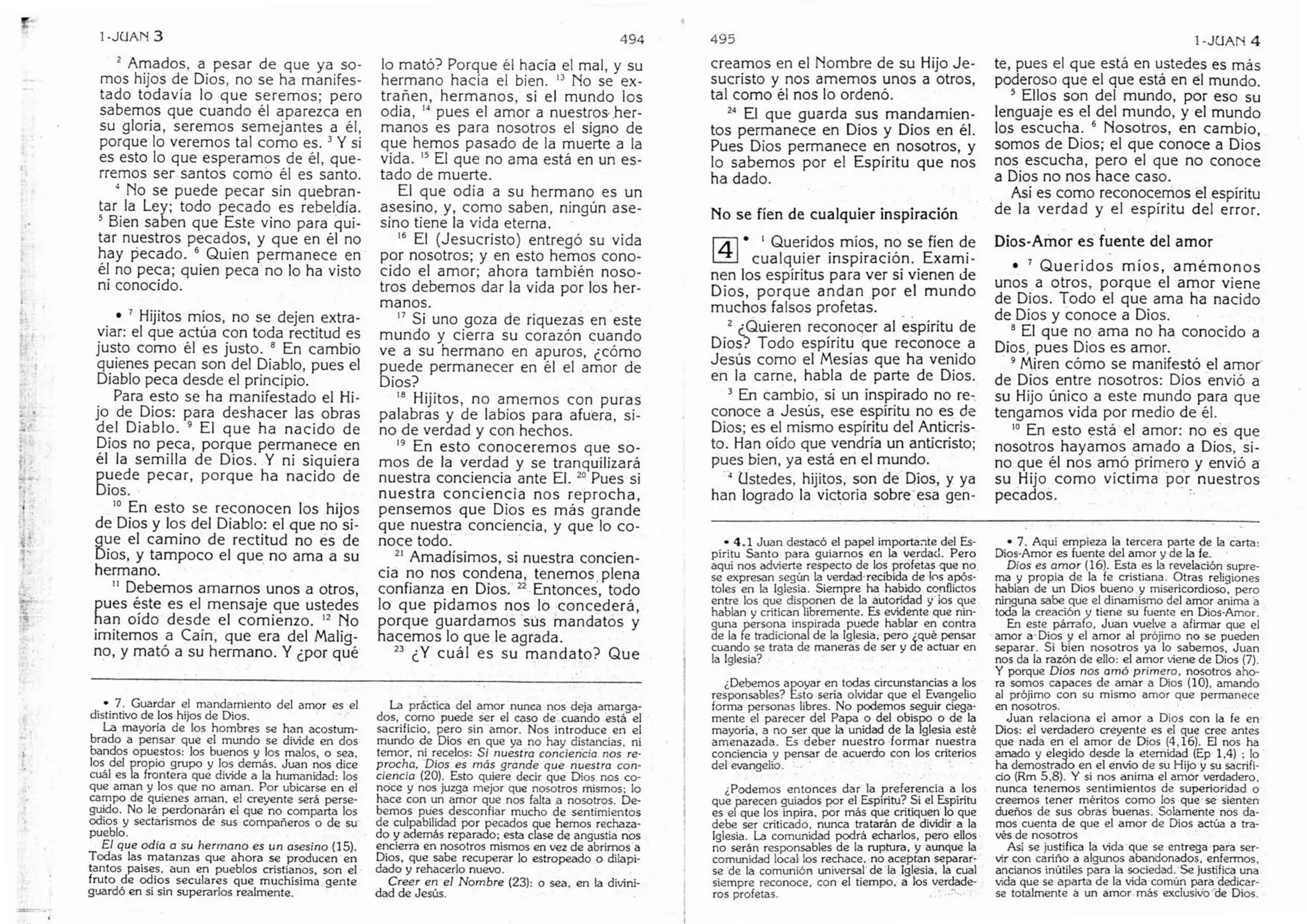 BIBLIA CATOLICA, NUEVO TESTAMENTO, CARTAS DE JUAN, PARTE 23 DE 27 | PDF