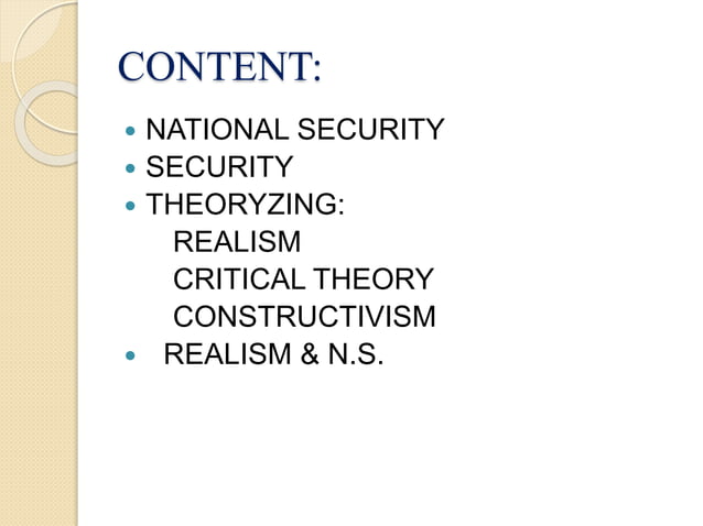 Natinal Security | PPT