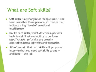 Seminar on Professional Skill development ppt for MBA students in Soft ...