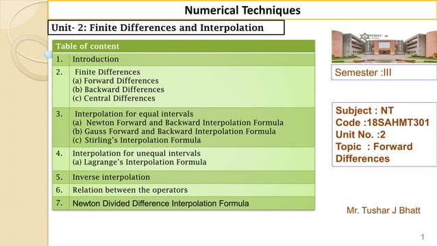 Interpolation in Numerical Methods | PDF