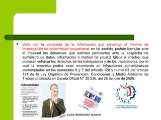 NT02 enfermedad ocupacional en Venezuela según el Inpsasel en ...