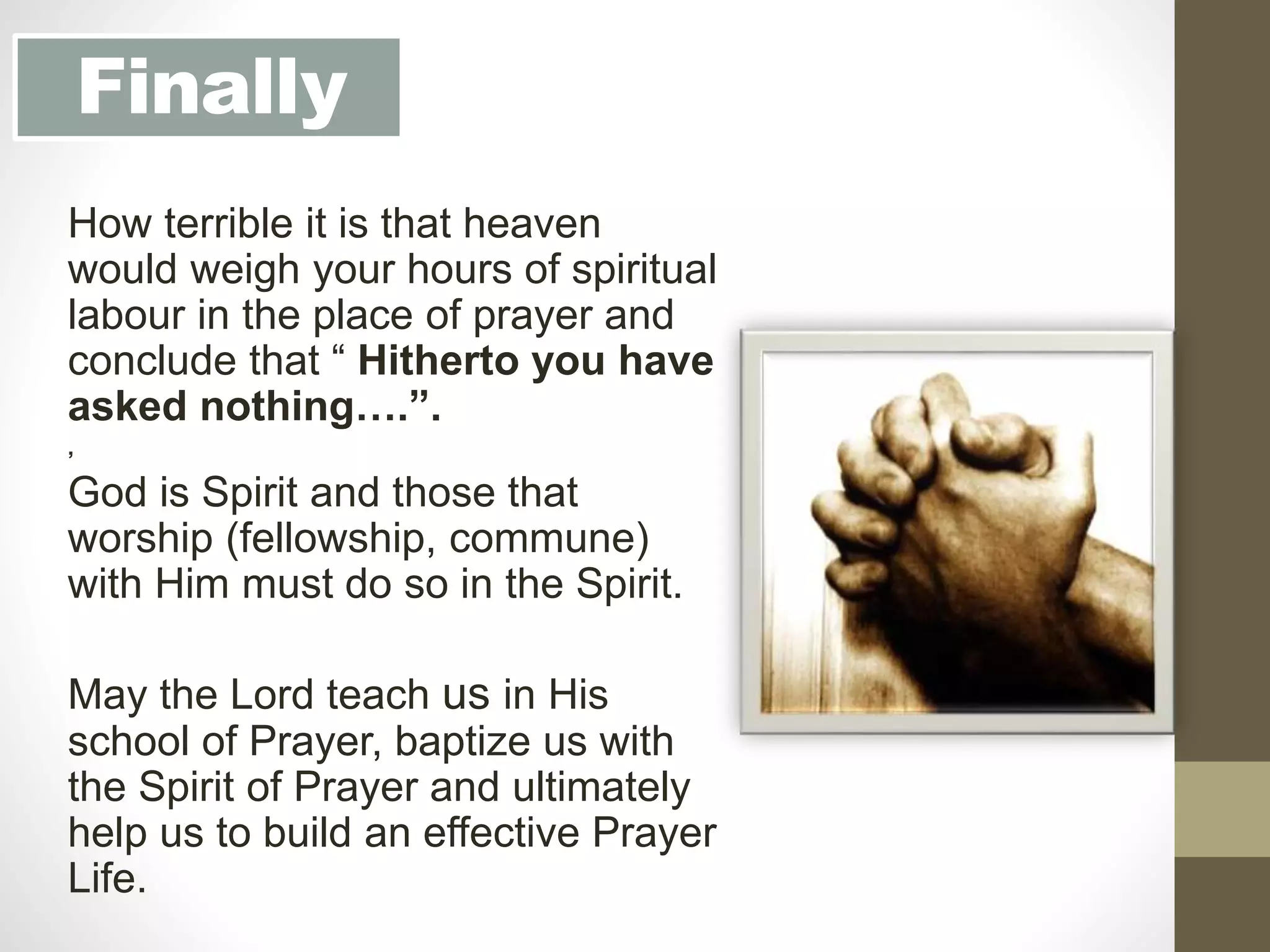 Praying In The Spirit | PPTX
