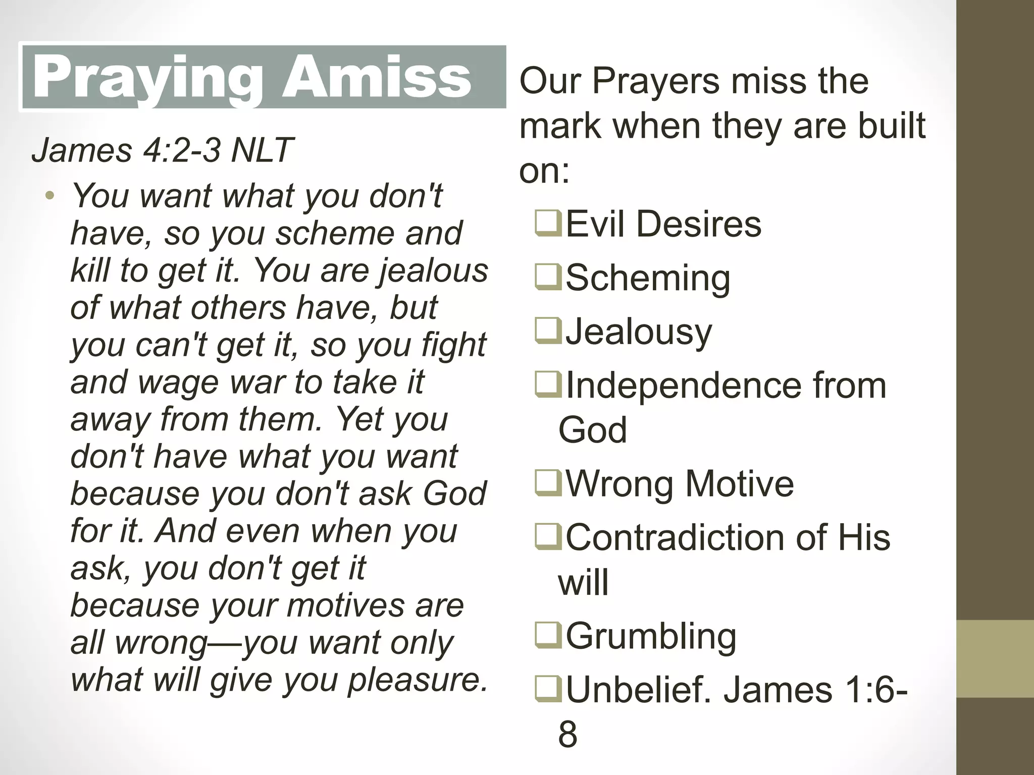 Praying In The Spirit | PPTX