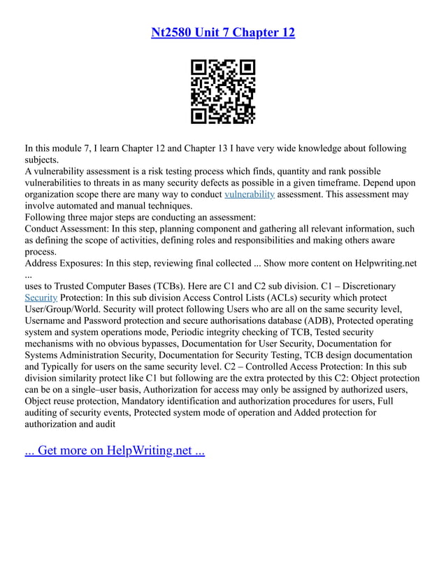 Nt2580 Unit 7 Chapter 12 | PDF | Operating Systems | Computer Software and Applications