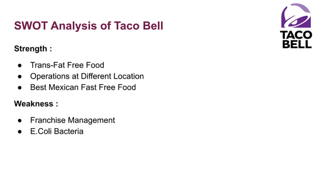 Taco bell marketing_strategy | PDF | Food & Drink