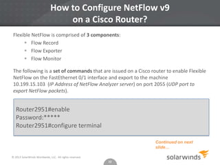 How to Configure NetFlow v5 & v9 on Cisco Routers | PPTX | Computer Networking | Computing