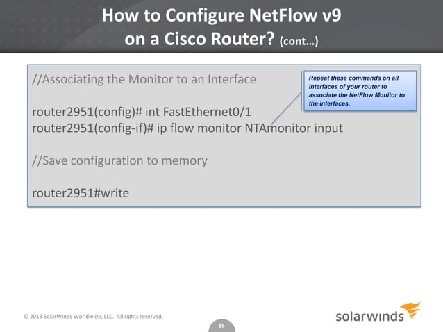 How to Configure NetFlow v5 & v9 on Cisco Routers | PPTX | Computer Networking | Computing