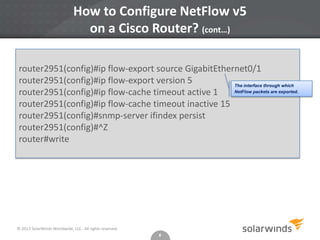 How to Configure NetFlow v5 & v9 on Cisco Routers | PPTX