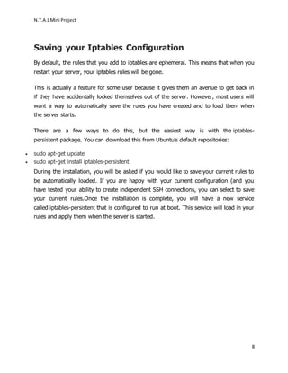 Creating a firewall in UBUNTU | DOCX