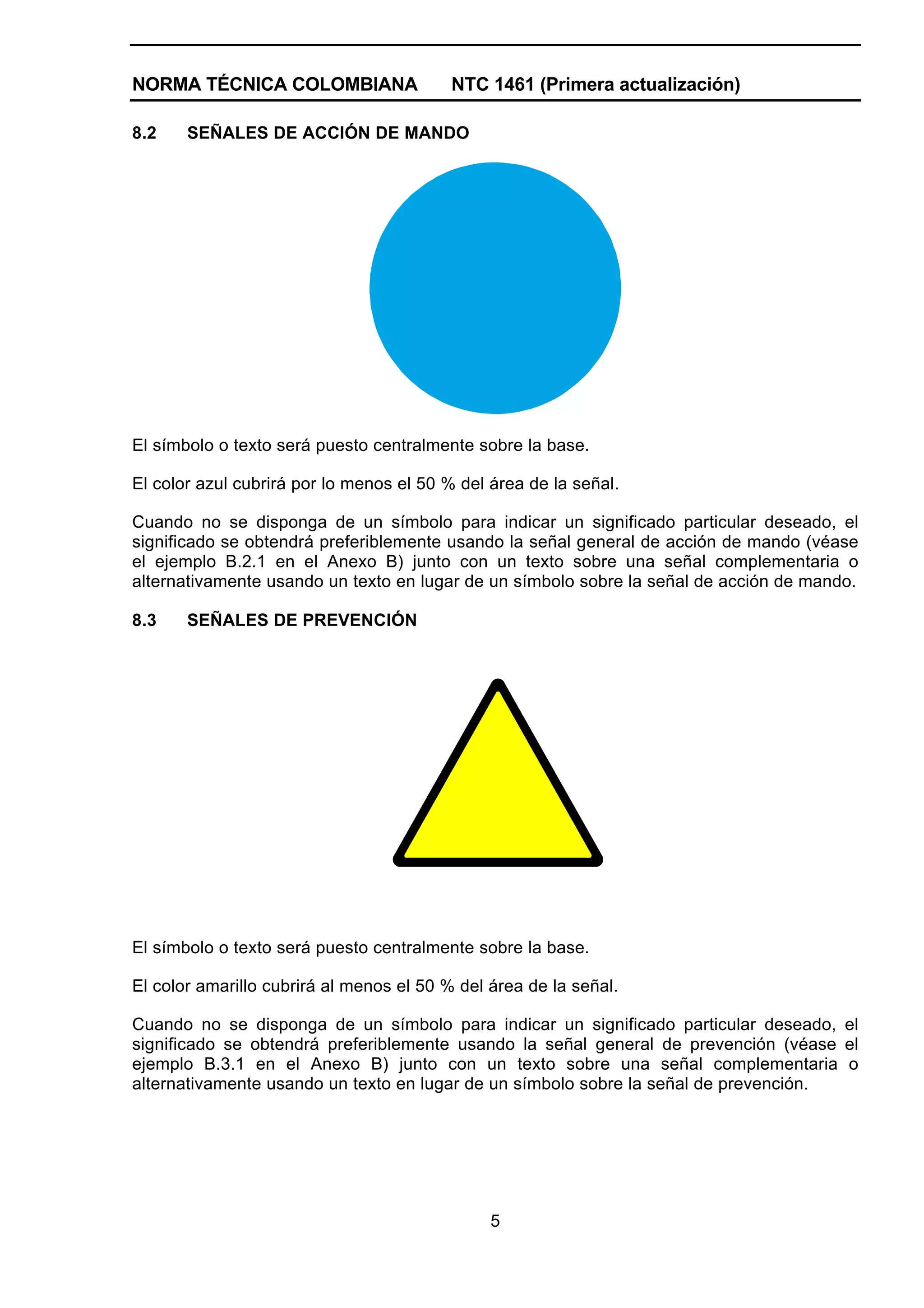Ntc 1461-higiene-y-seguridad-colores-y-senales-de-seguridad | PDF