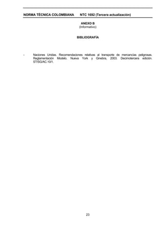Ntc 1692 peligrosos | PDF