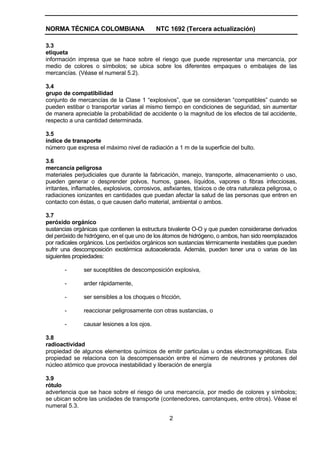 Ntc 1692 peligrosos | PDF