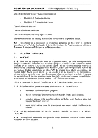 Ntc 1692 peligrosos | PDF