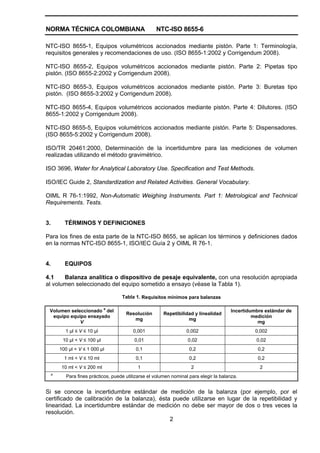 NTC-ISO-8655-6 ACCIONADOS PISTÓN GRAVIMETRIA.pdf