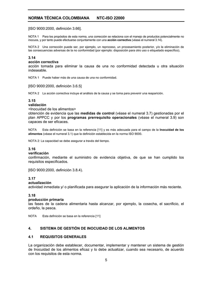 Ntc iso 22000 | PDF