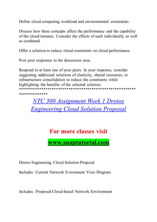 Ntc 300 Education Organization / snaptutorial.com