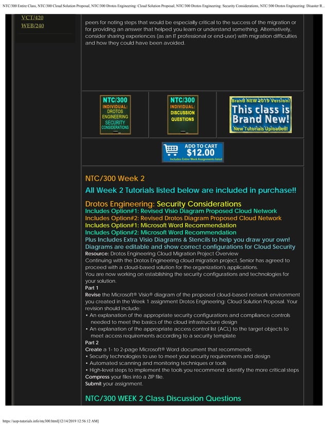 NTC/300 ENTIRE CLASS UOP TUTORIALS Drotos Engineering | PDF