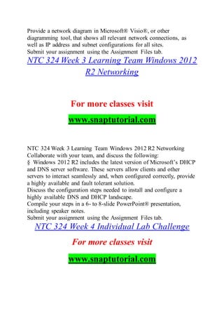 NTC 324 Enhance teaching - snaptutorial.com