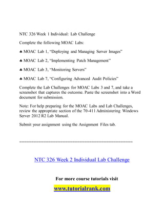 NTC 326 Effective Communication/tutorialrank.com | Operating Systems ...