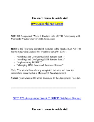NTC 326 Effective Communication/tutorialrank.com | Operating Systems ...