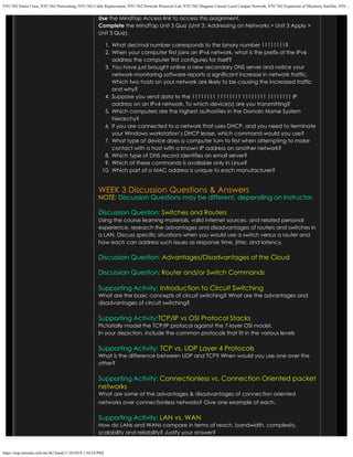 NTC/362 ENTIRE CLASS UOP TUTORIALS | PDF