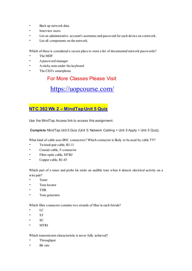 Ntc 362 effective communication uopstudy.com | Internet | Computing
