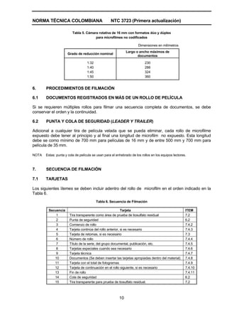 Ntc 3723 micrografia,microfilmacion | PDF
