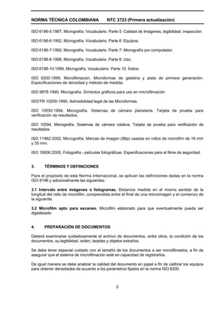 Ntc 3723 micrografia,microfilmacion | PDF