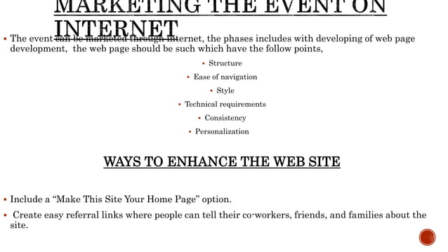 Ntcc project on event management marketing | PPTX