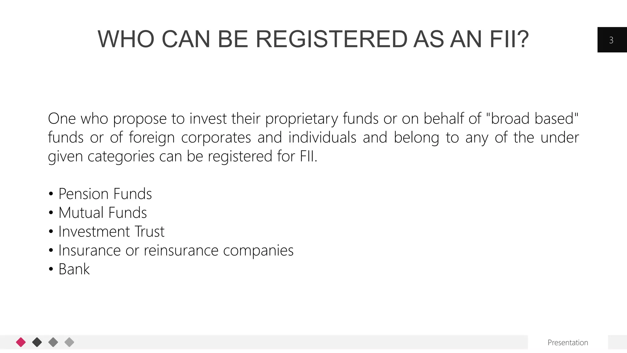 Foreign Institutional Investors | PPTX