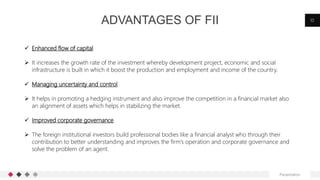 Foreign Institutional Investors | PPTX