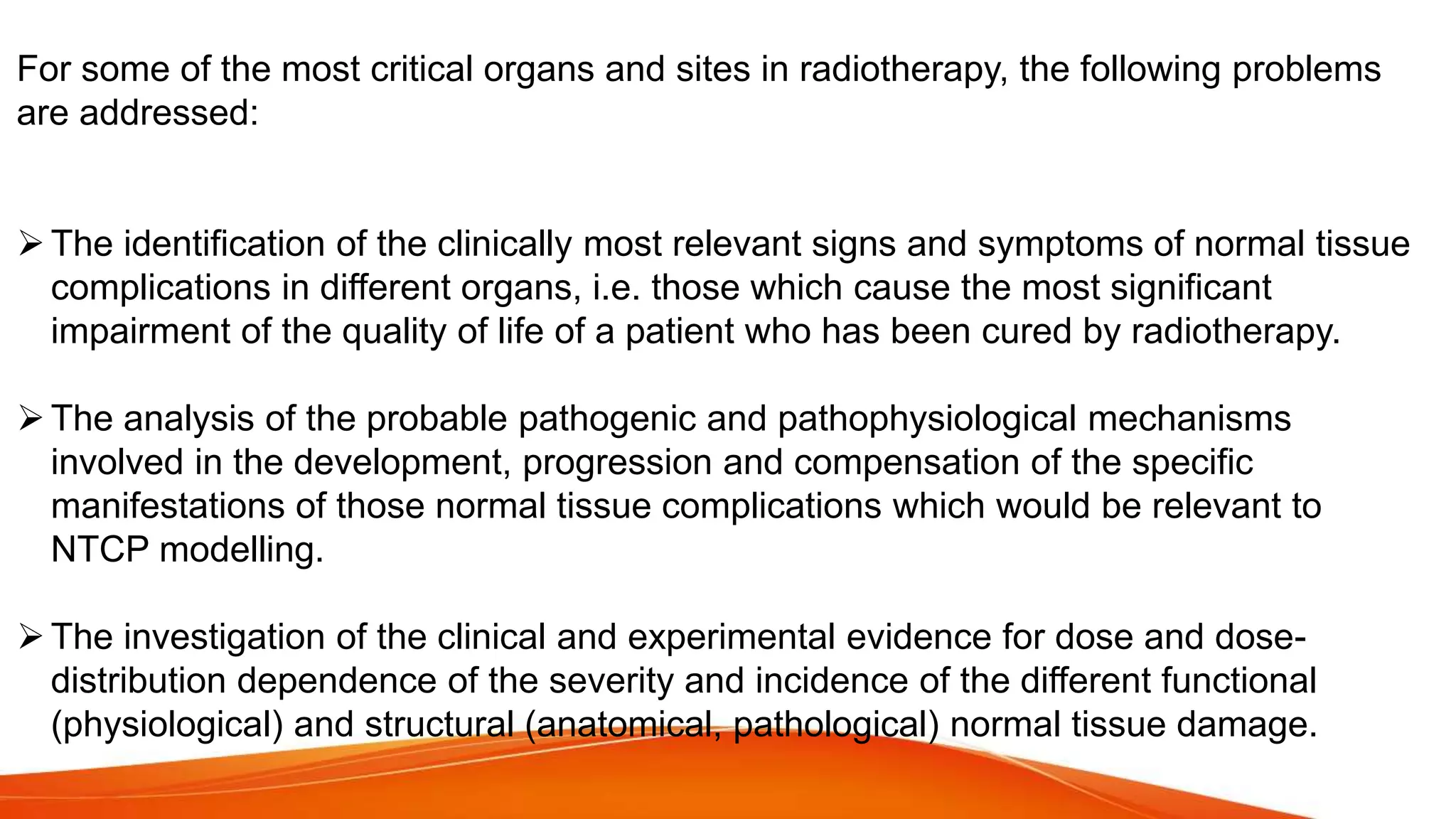 NTCP MODELLING OF ACUTE TOXICITY IN CARCINOMA CERVIX TREATED WITH CONCURRENT CHEMORADIATION | PPTX