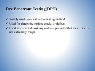 Non-Destructive Testing | PPT