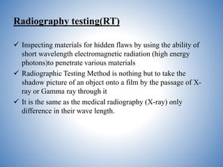 Non-Destructive Testing | PPT