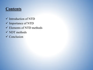 Non-Destructive Testing | PPTX