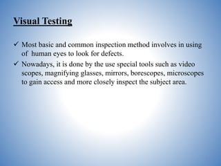 Non-Destructive Testing | PPT