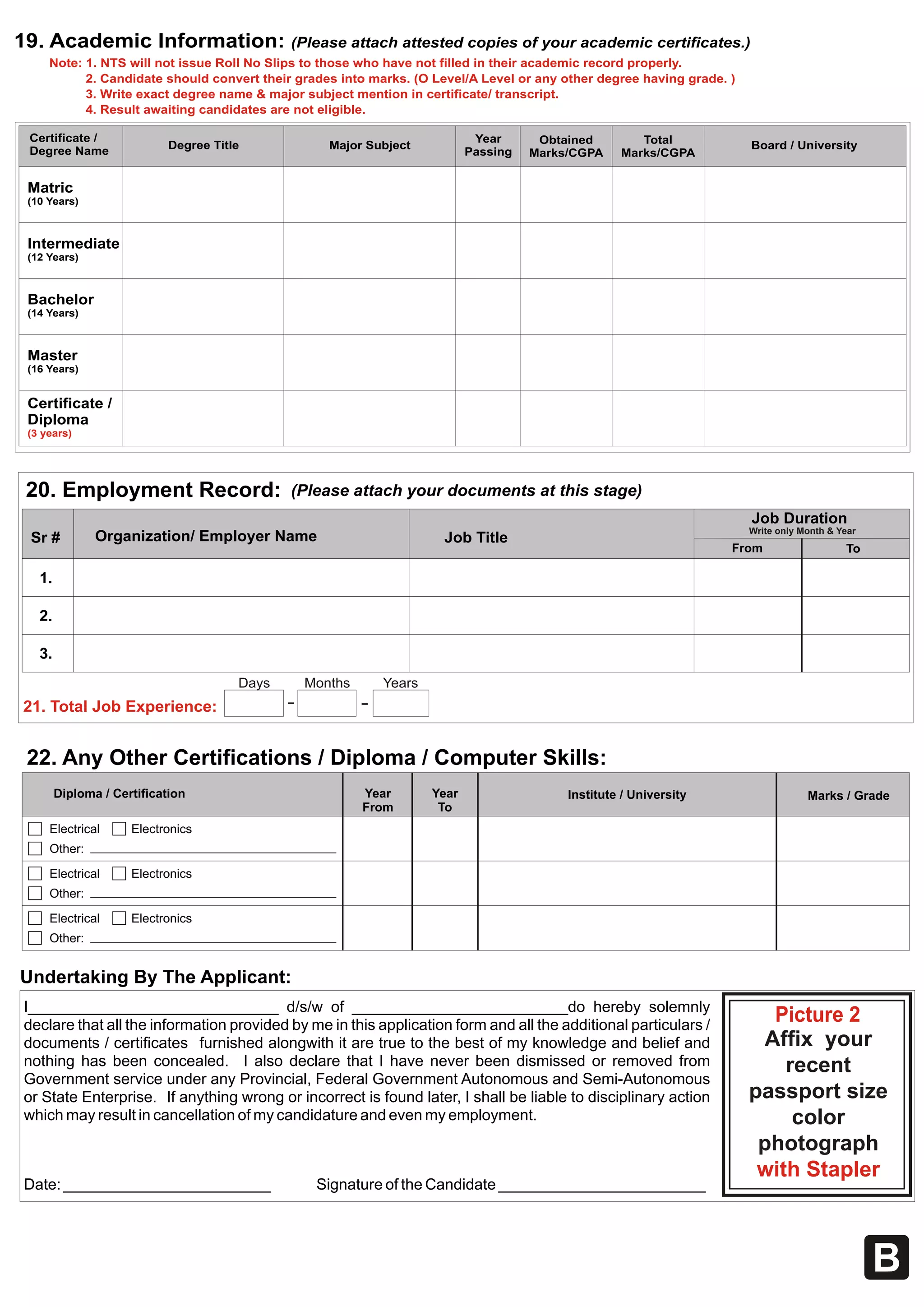 Ntdcl nov2014 form_b_laboratory_assistant | PDF