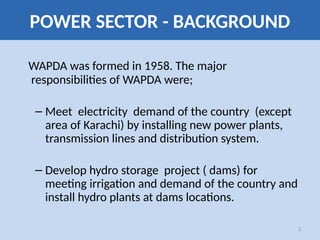NTDC Power System of including generation, transmission and generation ...