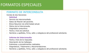 Norma tecnica de historia clinica | PPTX
