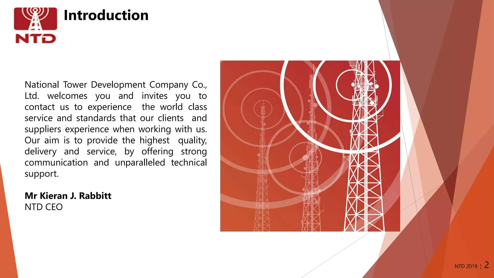 Natiional Tower Development Limited Myanmar (NTD) | PDF