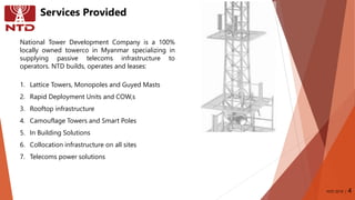 Natiional Tower Development Limited Myanmar (NTD) | PDF