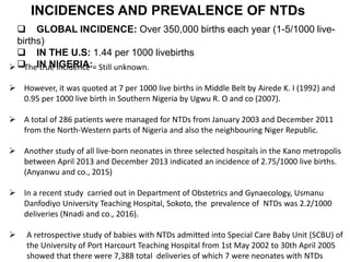 NEURAL TUBE DEFECTS (NTDs) IN INFANTS | PPTX | Pregnancy | Reproductive ...
