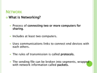 Network types & its topology | PPT