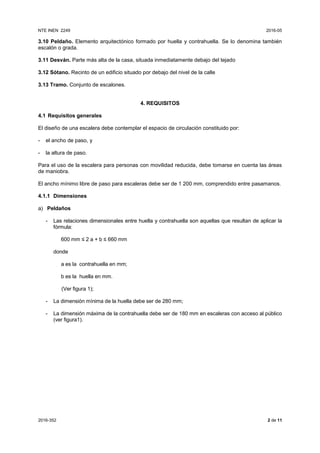 Nte inen-2249-escaleras | PDF