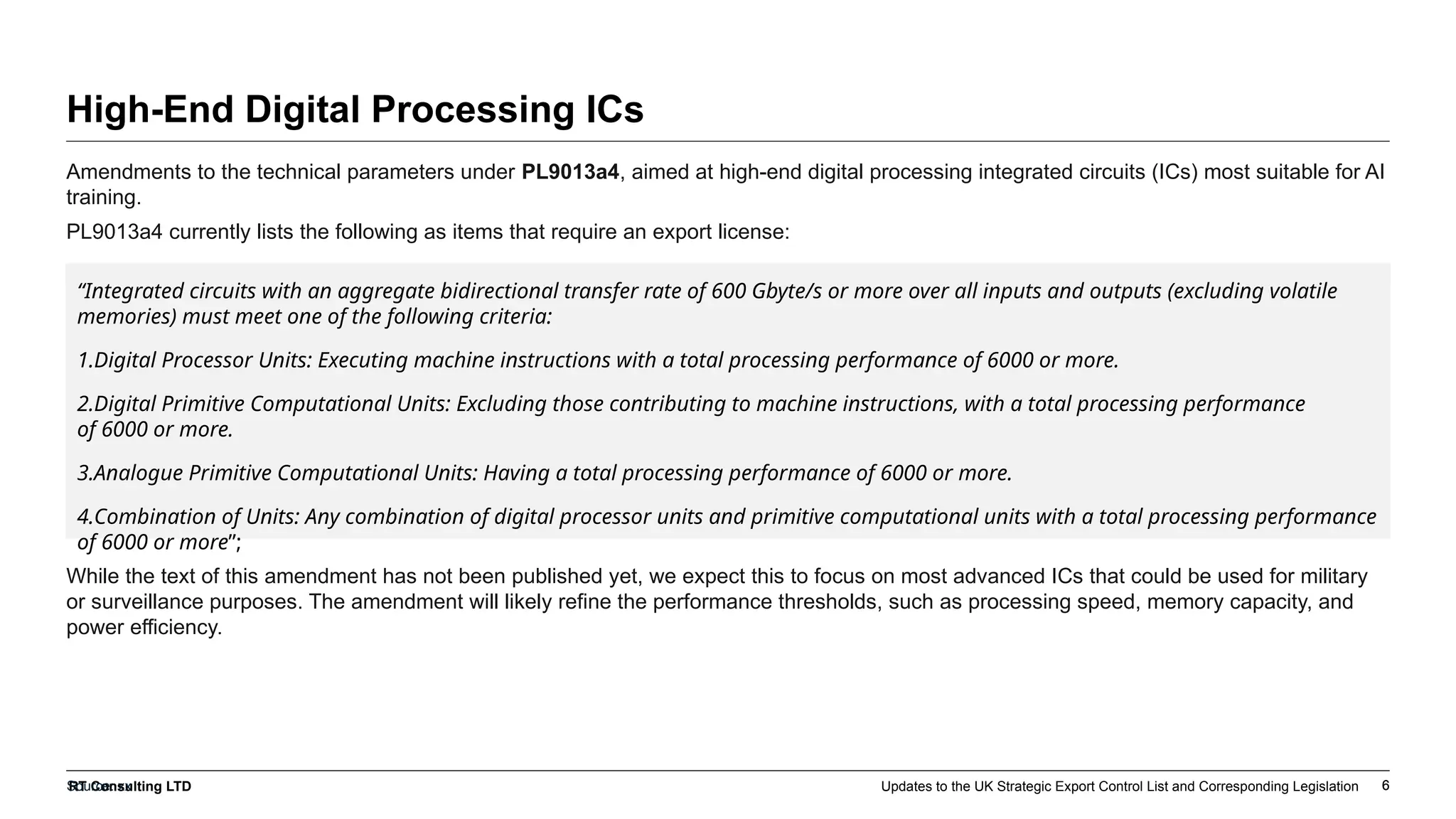 Updates to the UK strategic export control list (March 2025) | PPTX