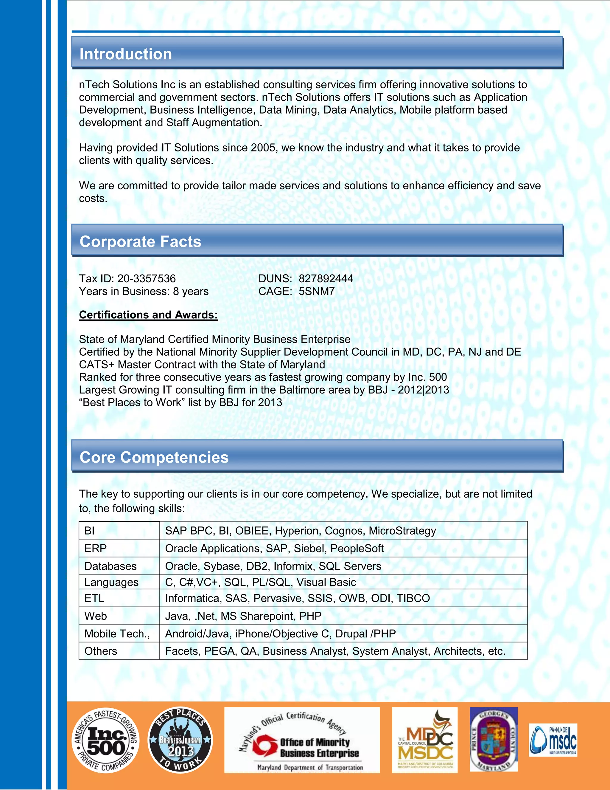 nTech Capability Statement | PDF
