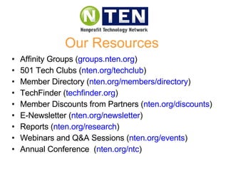 NTEN Member Orientation Part 1 | PPT