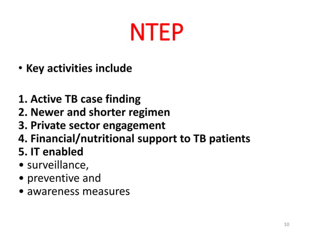 NTEP.pptx | Lung and Respiratory Health | Diseases and Conditions
