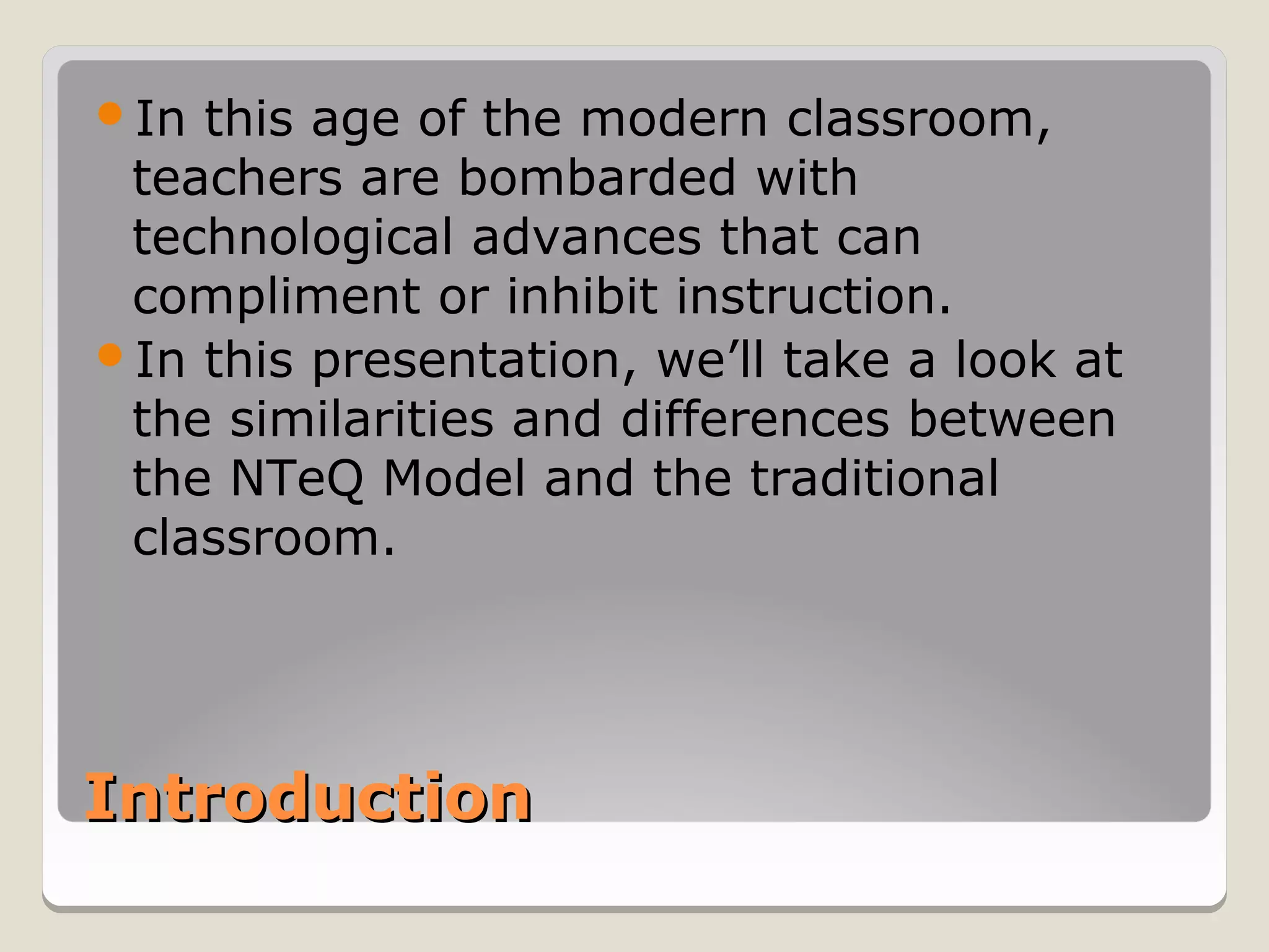 The NTeQ Model | PPT