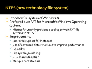 Ntfs and computer forensics | PPTX